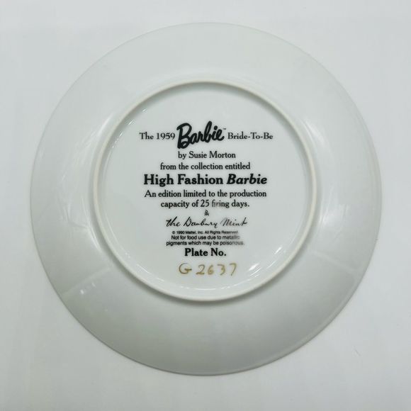 Accents | Barbie Collectible Plate Set | Poshmark